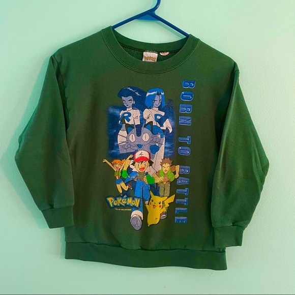 Nintendo | Sweaters | Vintage Pokmon Cartoon Sweatshirt Animation 9s ...